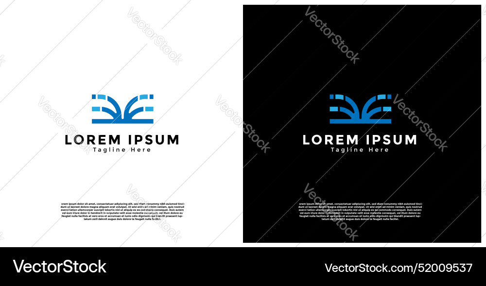 Technology learning logo Royalty Free Vector Image