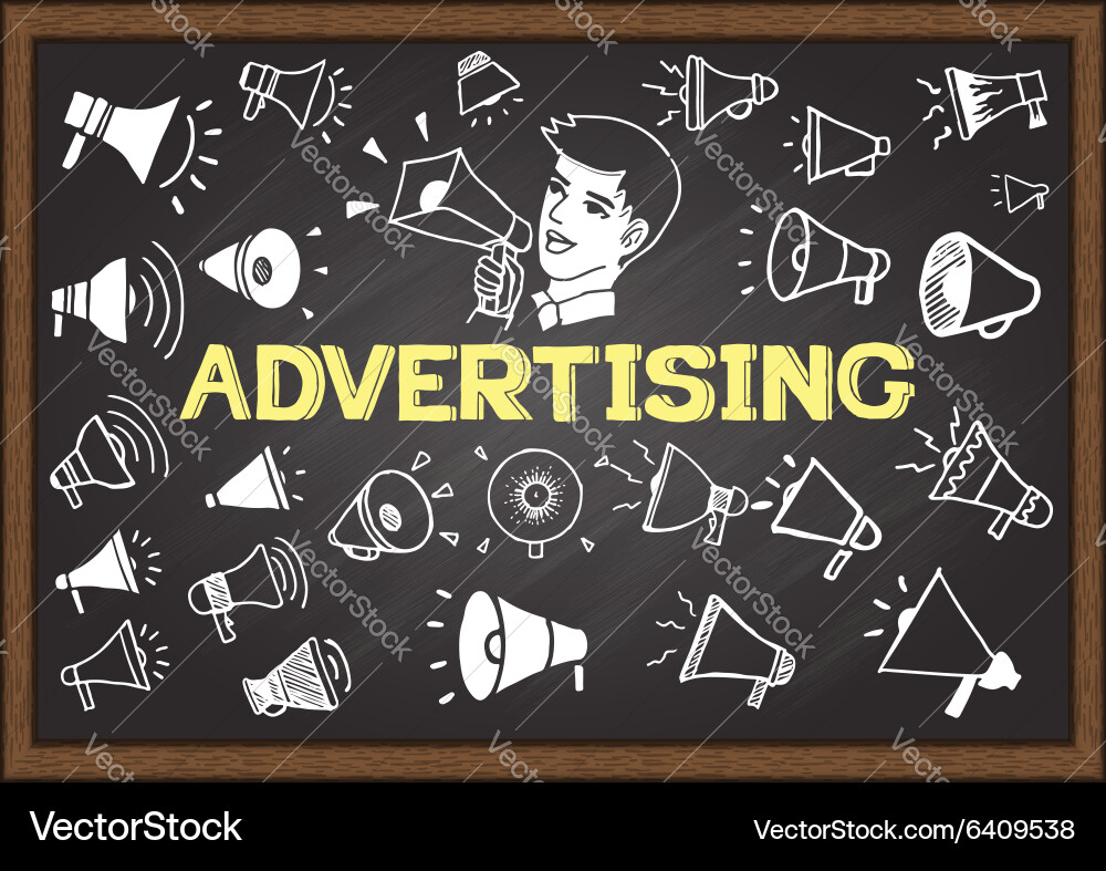 Advertising Royalty Free Vector Image - VectorStock