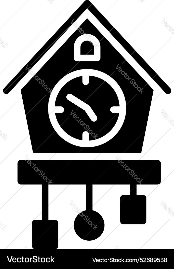 Cuckoo clock icon Royalty Free Vector Image - VectorStock