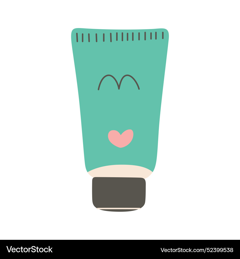 Doodle tube of toothpaste Royalty Free Vector Image