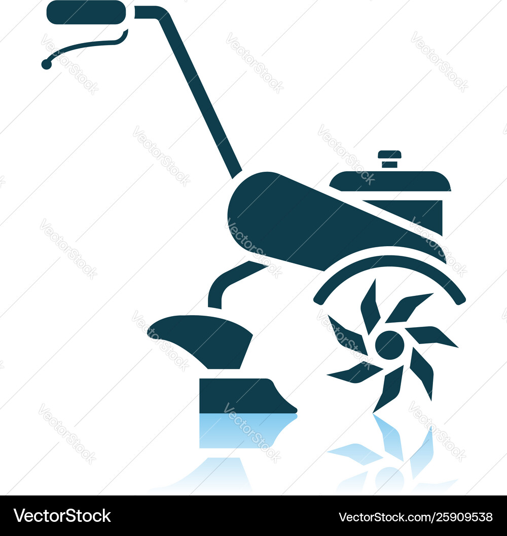 Garden tiller icon Royalty Free Vector Image - VectorStock