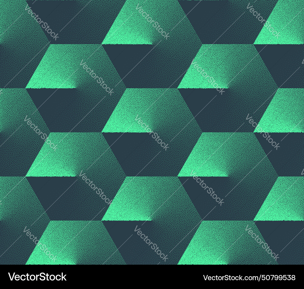Hexagonal futuristic seamless pattern trend Vector Image