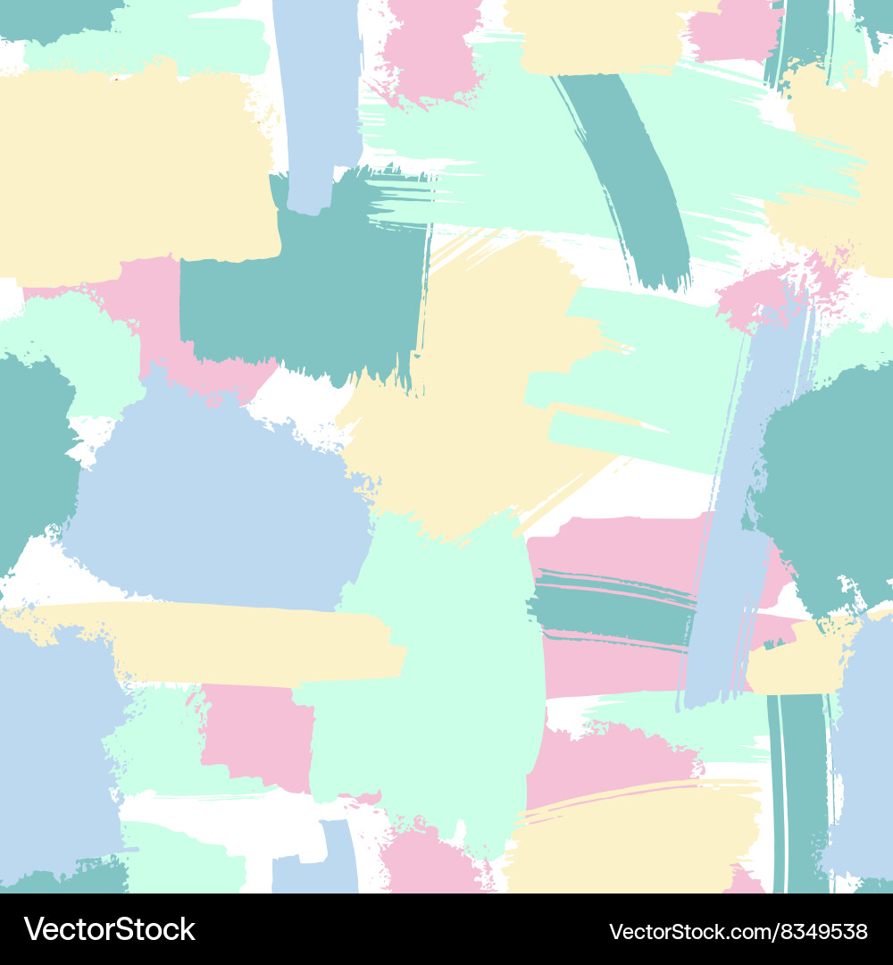 Seamless brush strokes pattern Royalty Free Vector Image