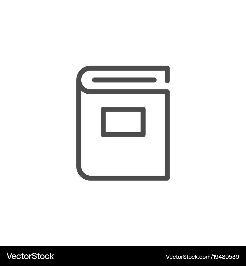 Book line icon Royalty Free Vector Image - VectorStock