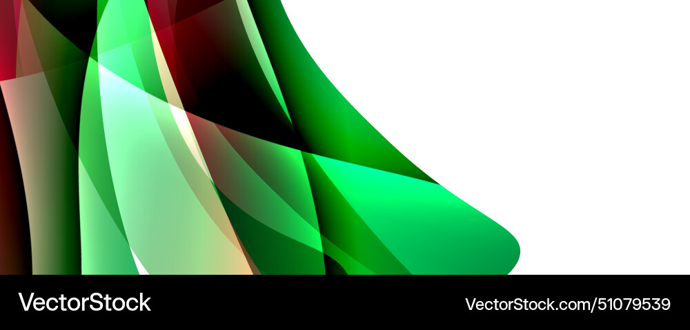 Closeup of a triangle patterned green and red flag