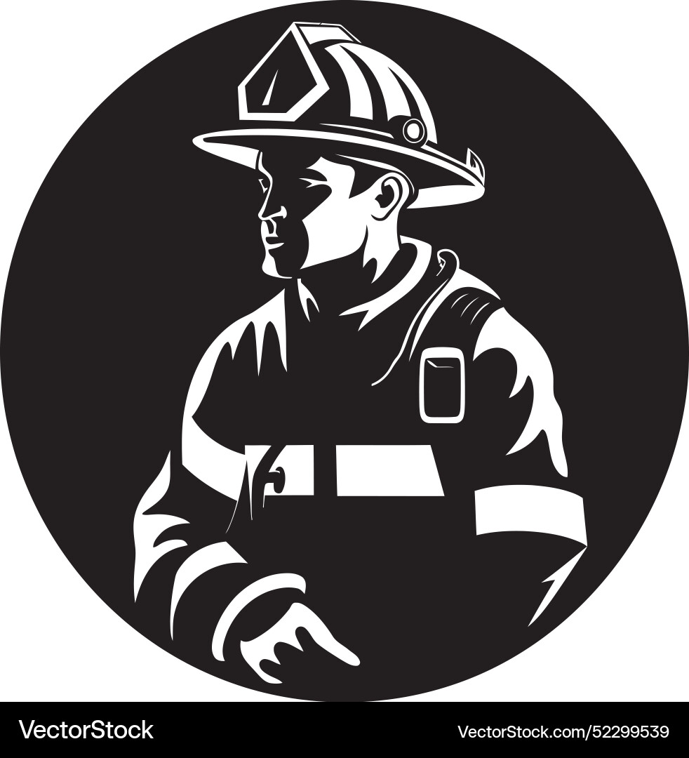 Graphic representation of firefighter toolsblack Vector Image