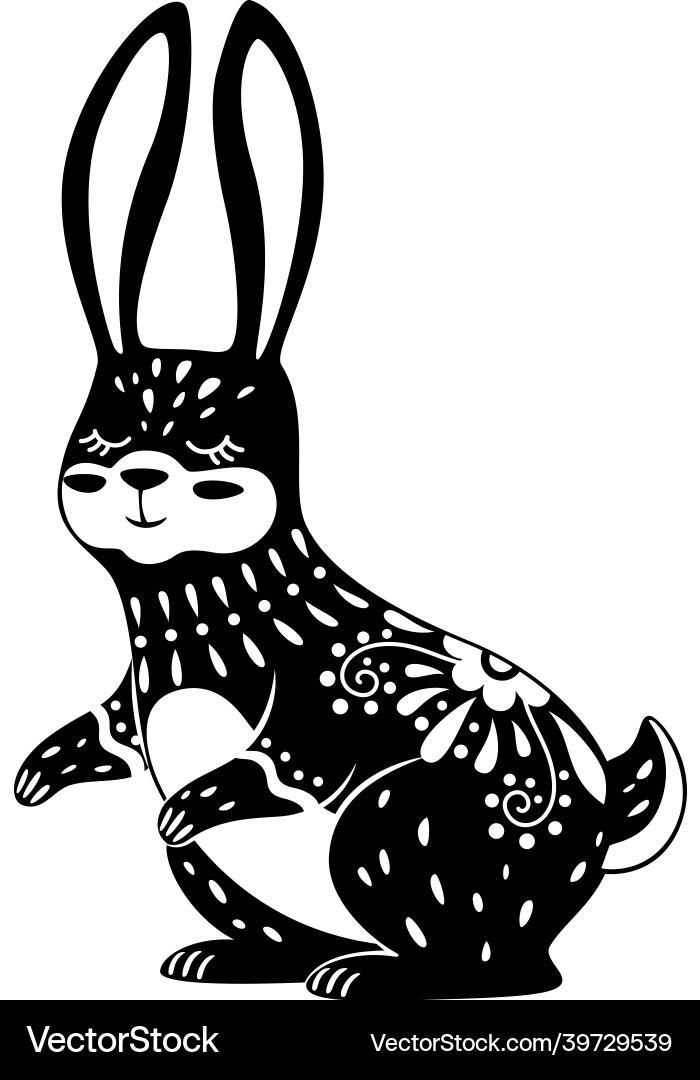 Image rabbit or bunny sacred and mysterious Vector Image