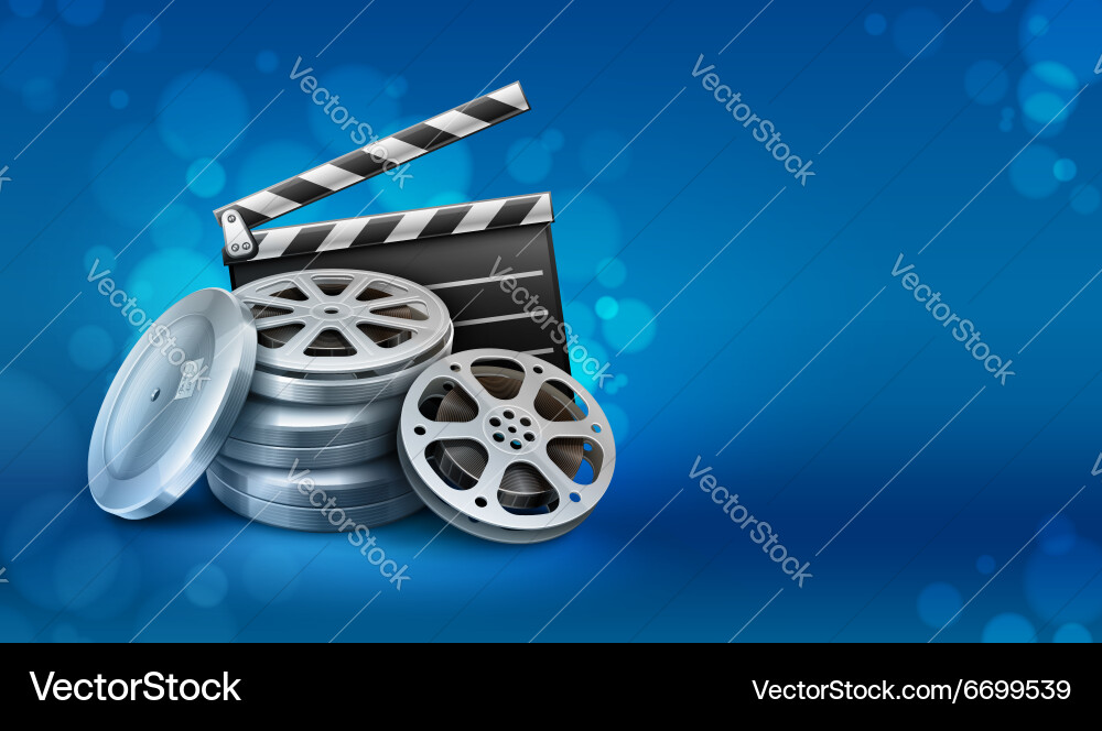 Movie film disks Royalty Free Vector Image - VectorStock