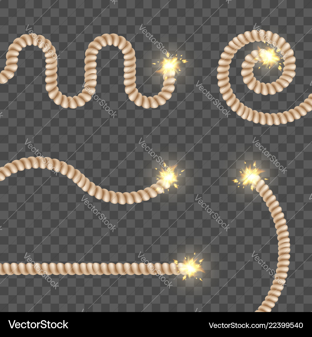 Burning Fuse Stock Photo Royalty Free Vector Image