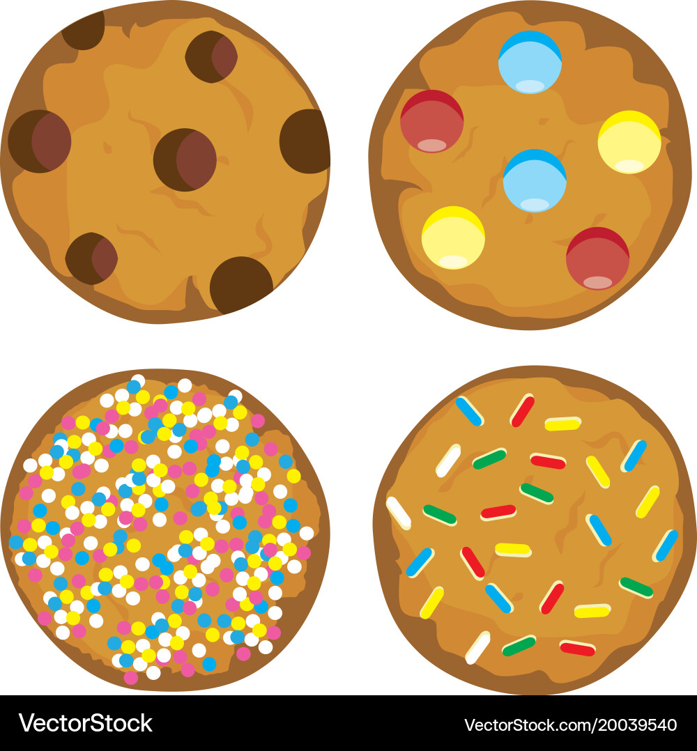 Cookie set Royalty Free Vector Image - VectorStock
