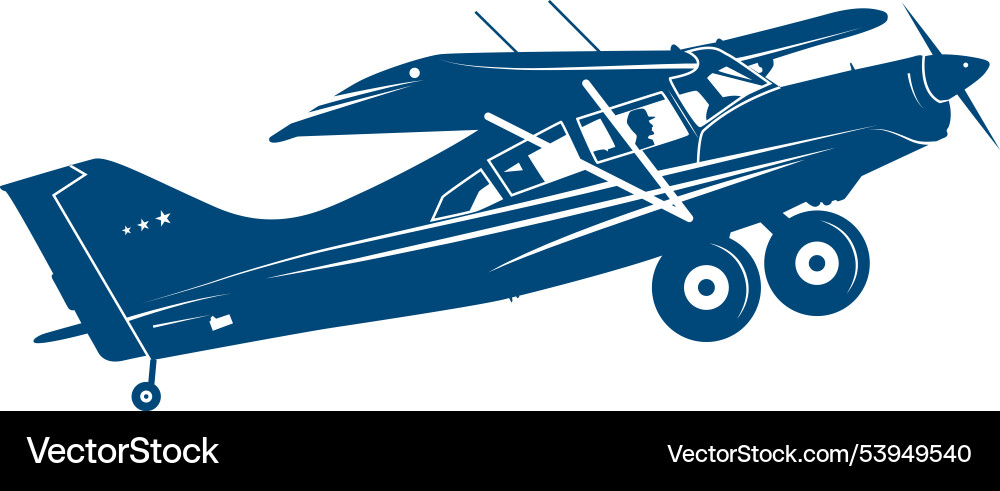 Flying air plane logo design Royalty Free Vector Image