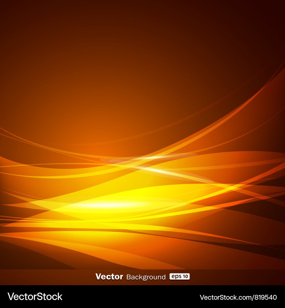 Golden Wave Abstract Background Royalty Free Vector Image