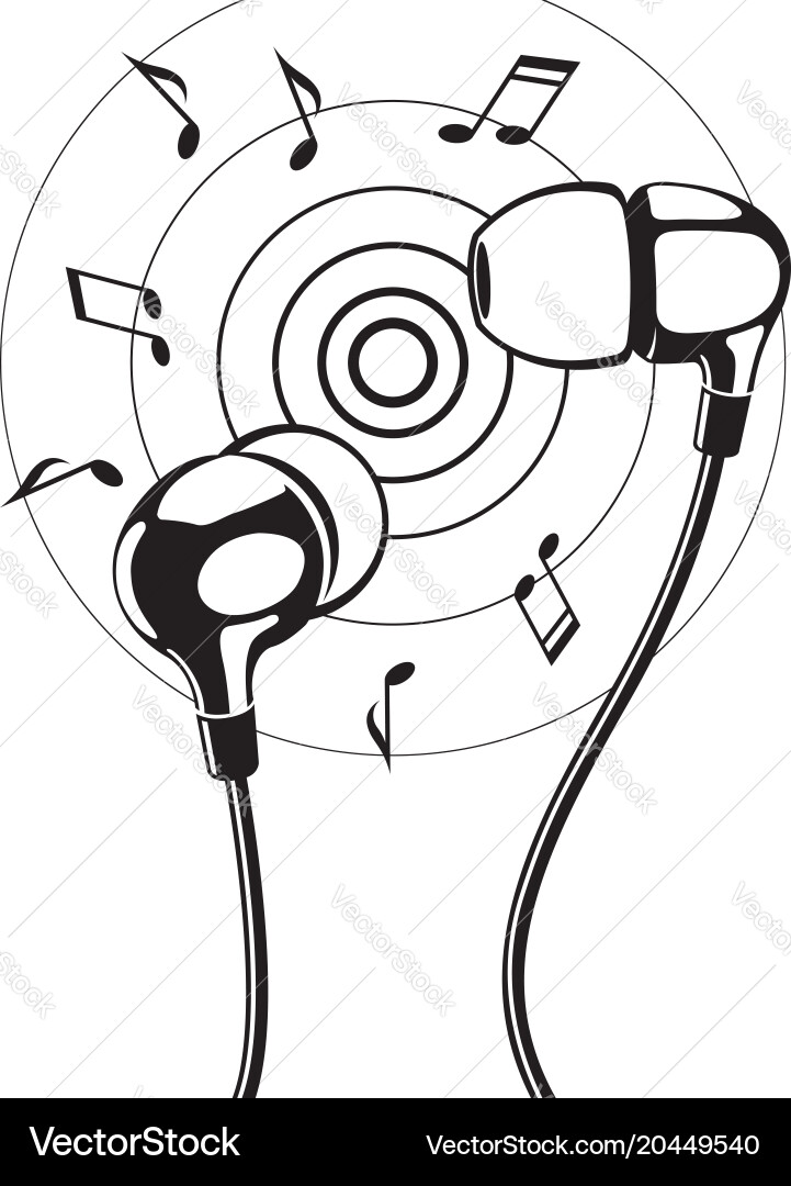 Headphones Royalty Free Vector Image - VectorStock