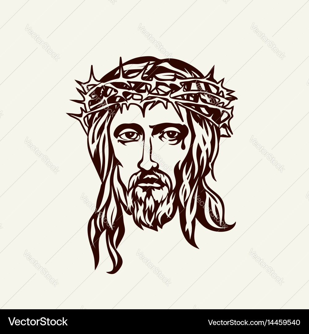 Jesus Christ Portrait – Royalty-Free Vector | VectorStock