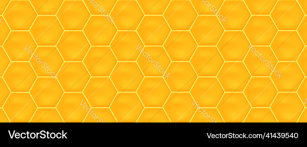 Yellow hexagon ceramic tiles Royalty Free Vector Image