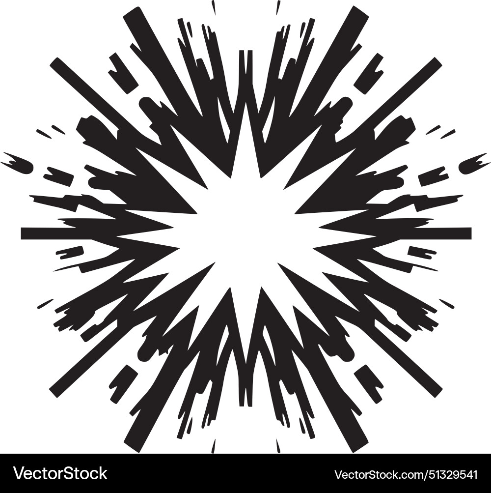 Explosion - minimalist and flat logo Royalty Free Vector