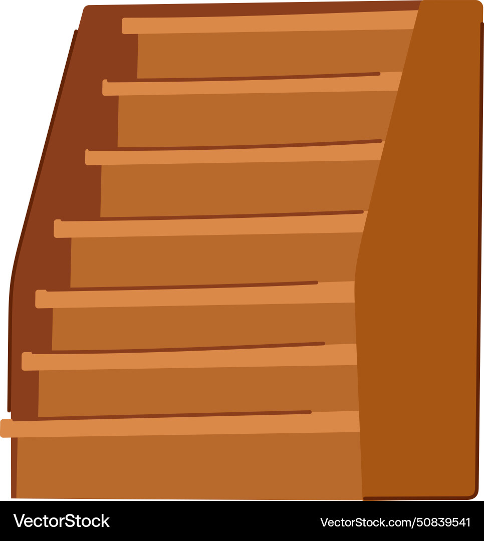 Shelf magazine rack cartoon Royalty Free Vector Image