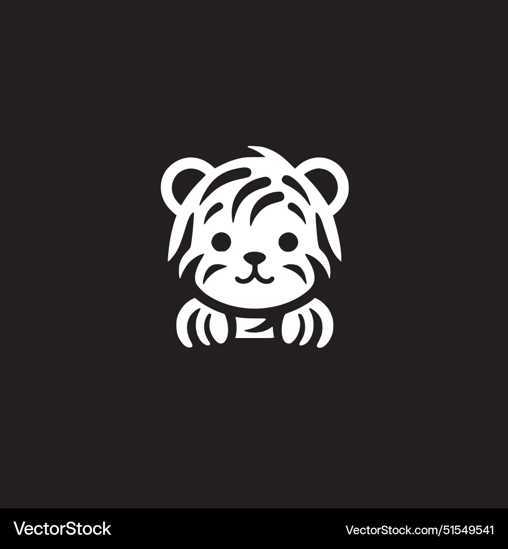 Tiger baby - high quality logo ideal Royalty Free Vector