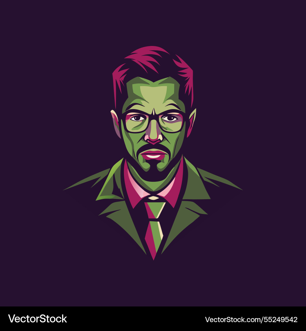 Determined man Royalty Free Vector Image - VectorStock