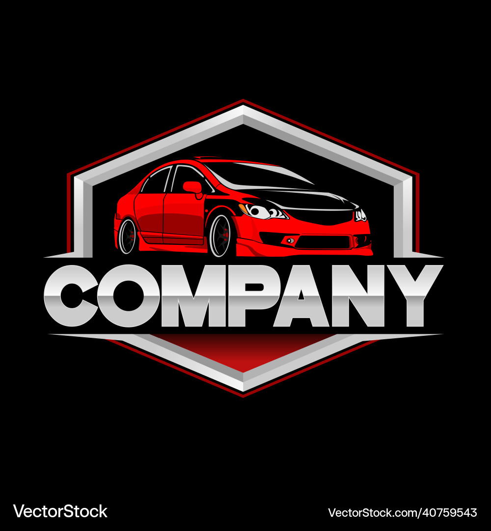 Auto Logo Design Lizenzfreies Vektorbild - VectorStock