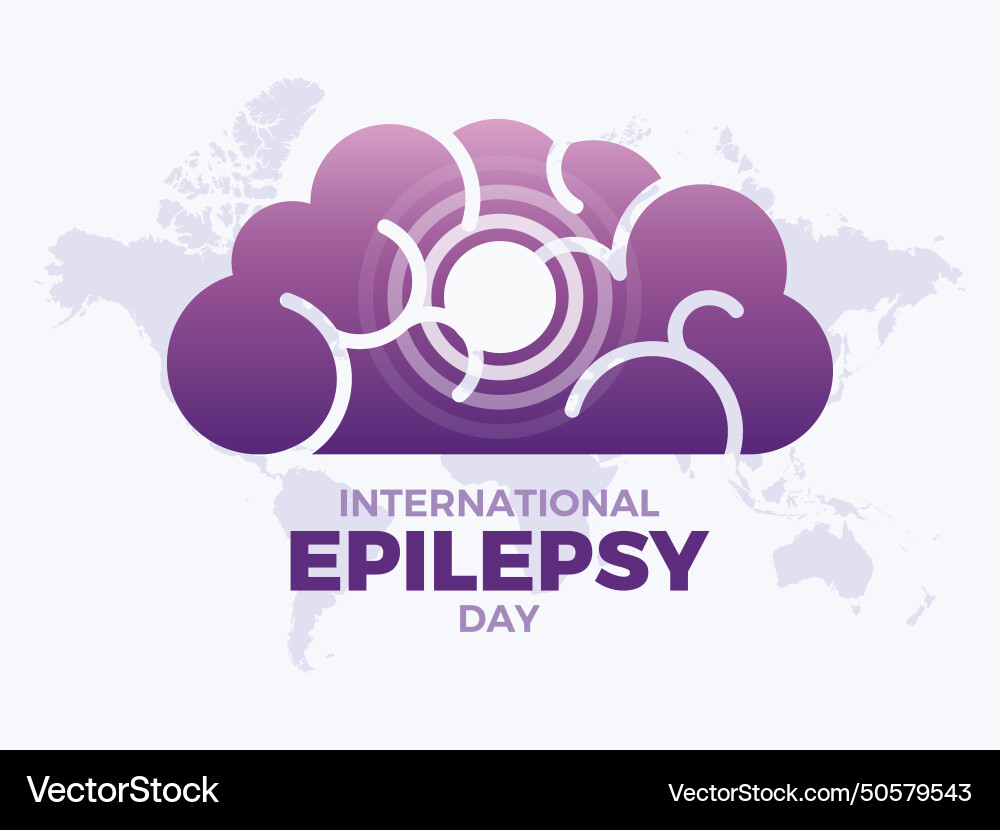 International epilepsy day poster Royalty Free Vector Image