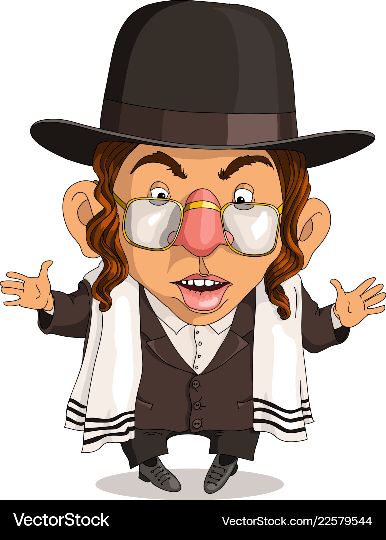 Funny jew Royalty Free Vector Image - VectorStock
