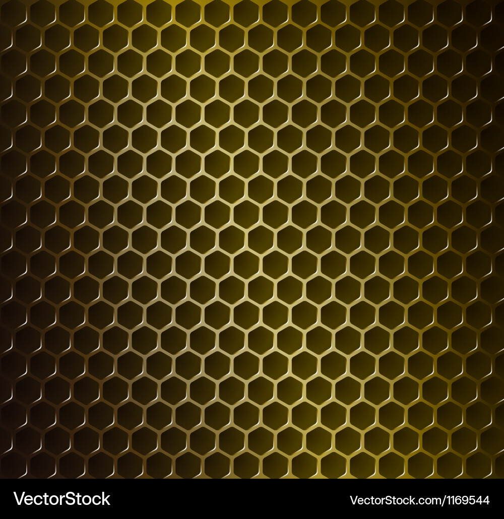 Gold metal grid Royalty Free Vector Image - VectorStock