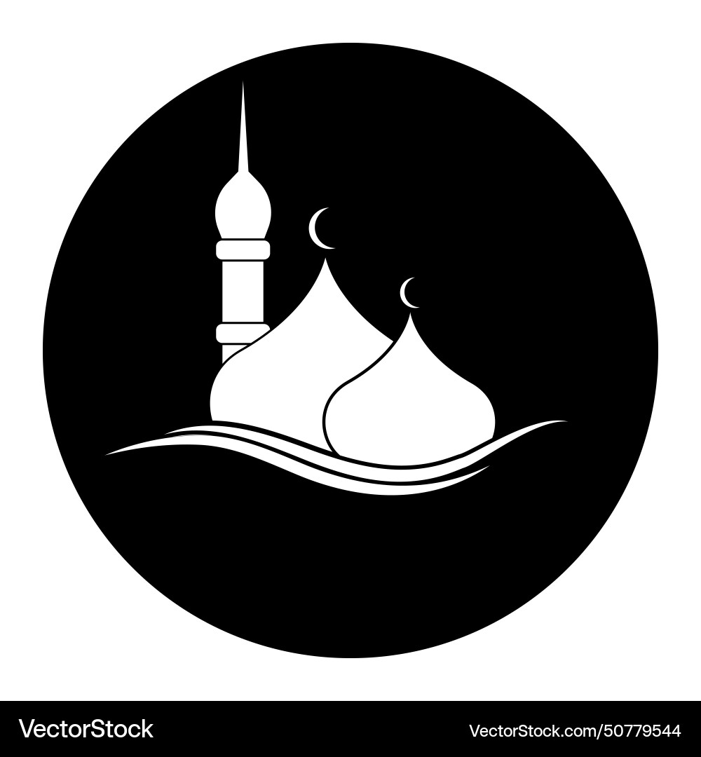 Mosque logo icon Royalty Free Vector Image - VectorStock
