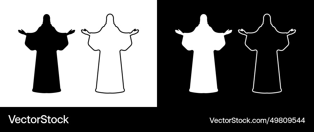 Resurrection jesus christ icon Royalty Free Vector Image