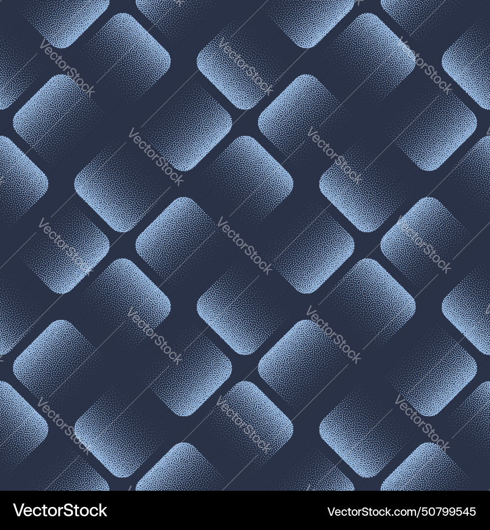 Faded rhombus grid seamless pattern trend dotted Vector Image