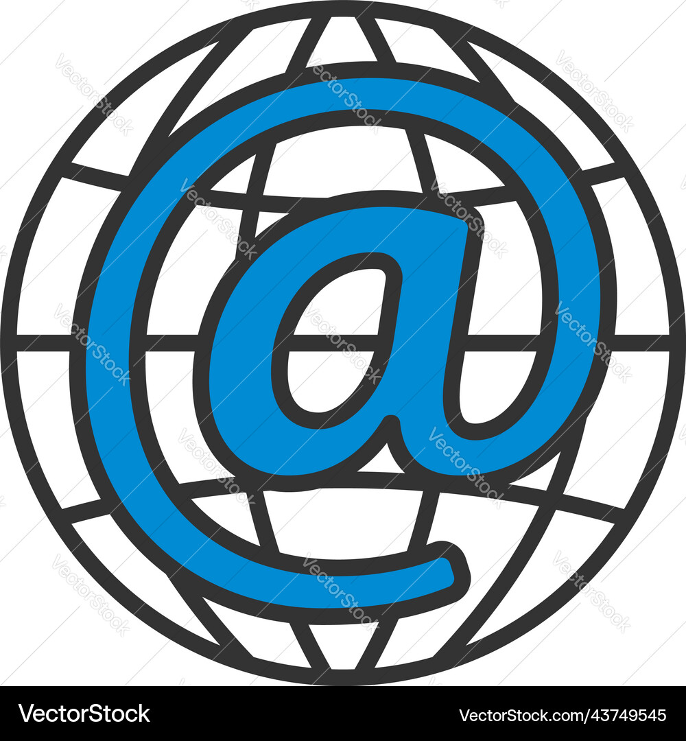 Global e-mail icon Royalty Free Vector Image - VectorStock