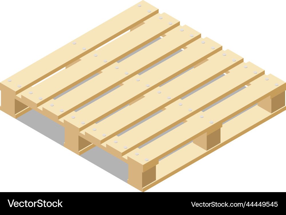 Isometric pallet Royalty Free Vector Image - VectorStock