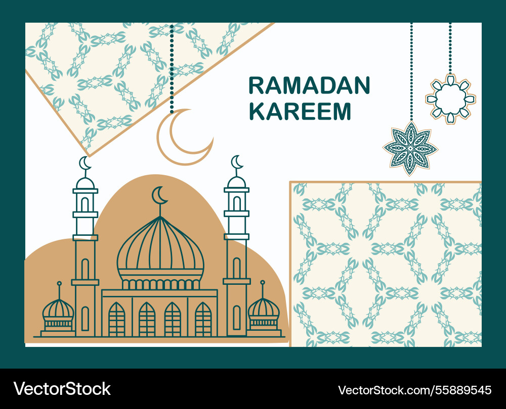 Ramadan kareem background Royalty Free Vector Image