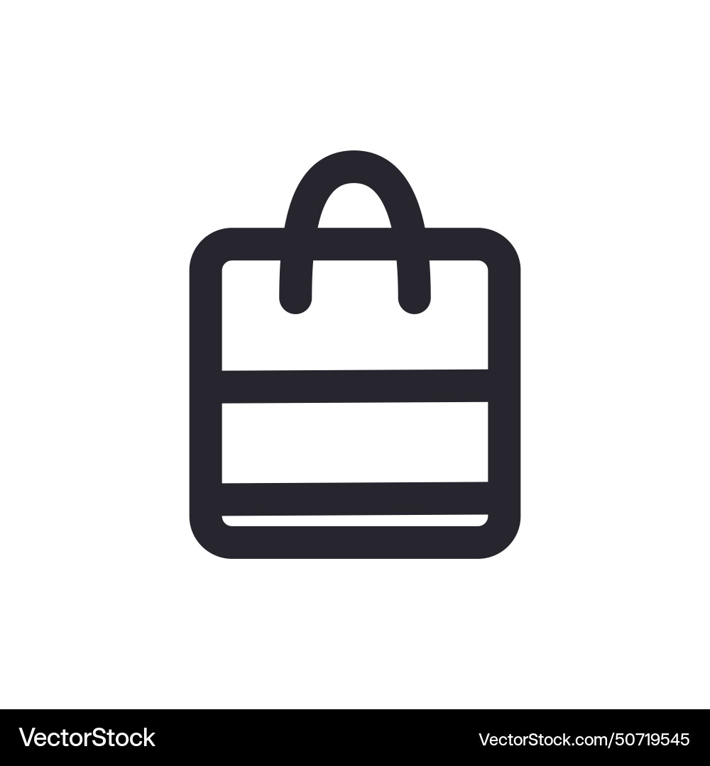 Shopping bag icon Royalty Free Vector Image - VectorStock