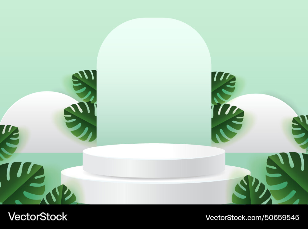 Simple podium background Royalty Free Vector Image