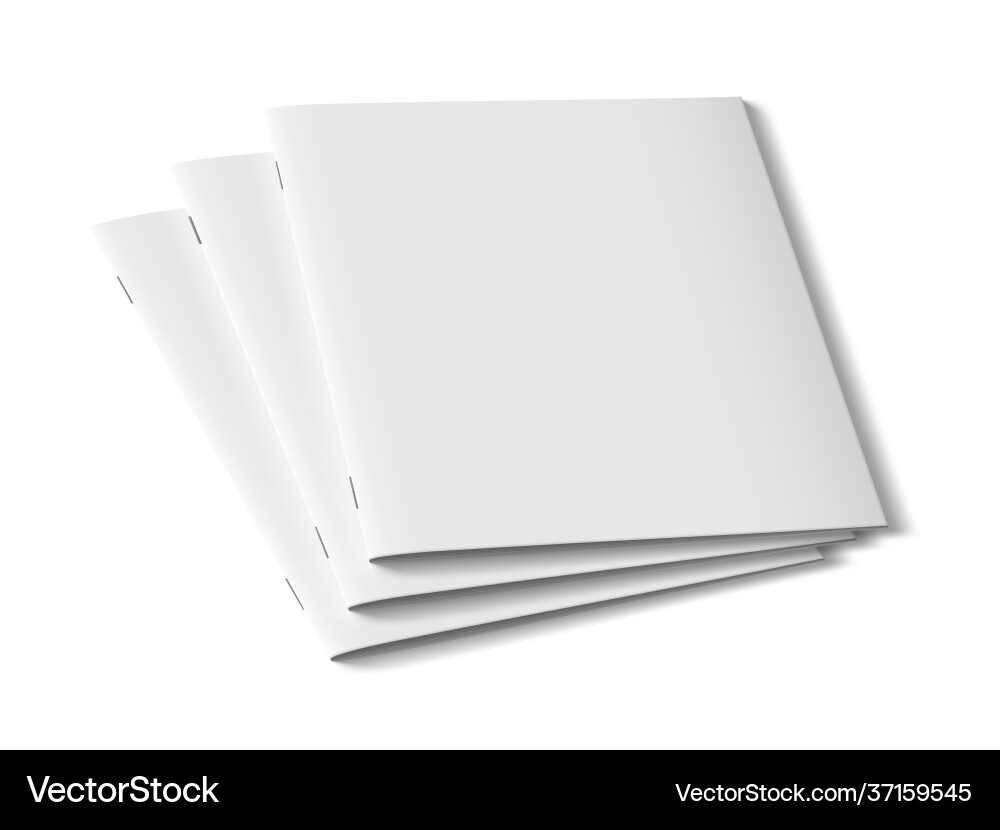 Three Clear Brochure Templates Royalty Free Vector Image