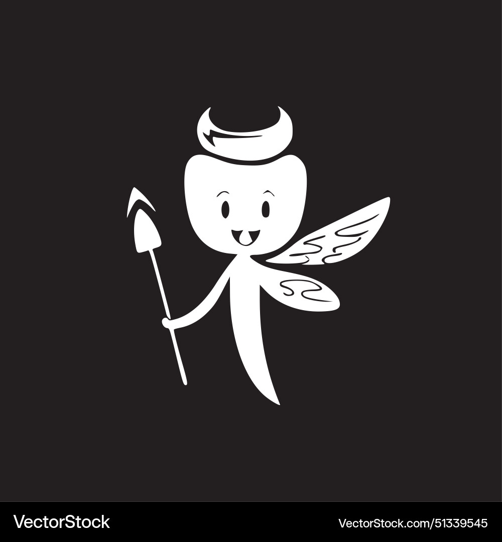 Tooth fairy - high quality logo - ideal for Vector Image