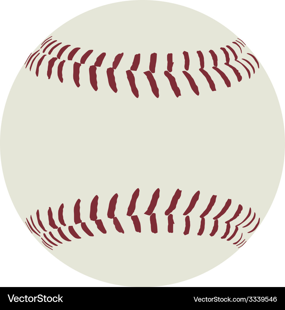 Baseball ball Royalty Free Vector Image - VectorStock