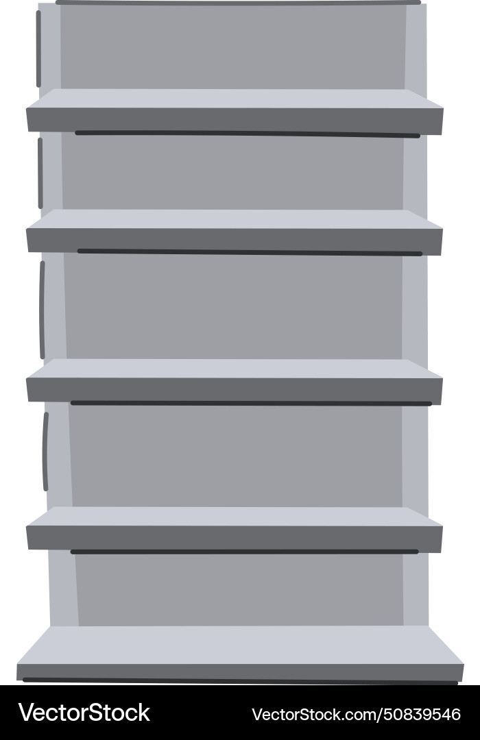 Book magazine rack cartoon Royalty Free Vector Image