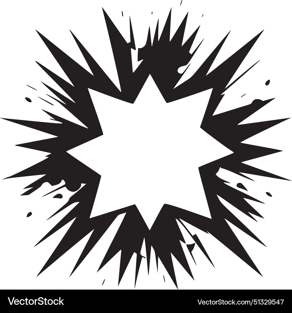 Explosion - high quality logo ideal for t-shirt Vector Image