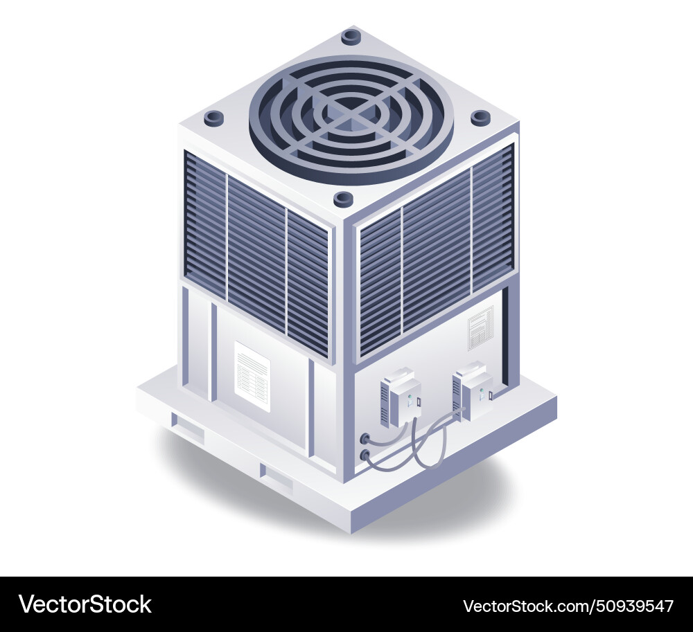 Industrial hvac blower equipment exhaust system Vector Image