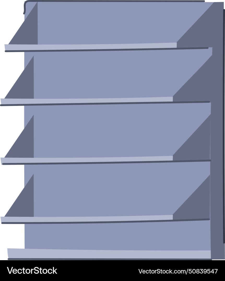 Stand magazine rack cartoon Royalty Free Vector Image