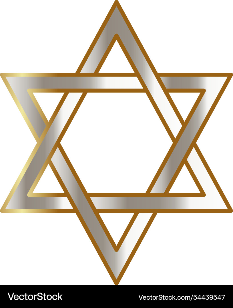Star of david Royalty Free Vector Image - VectorStock