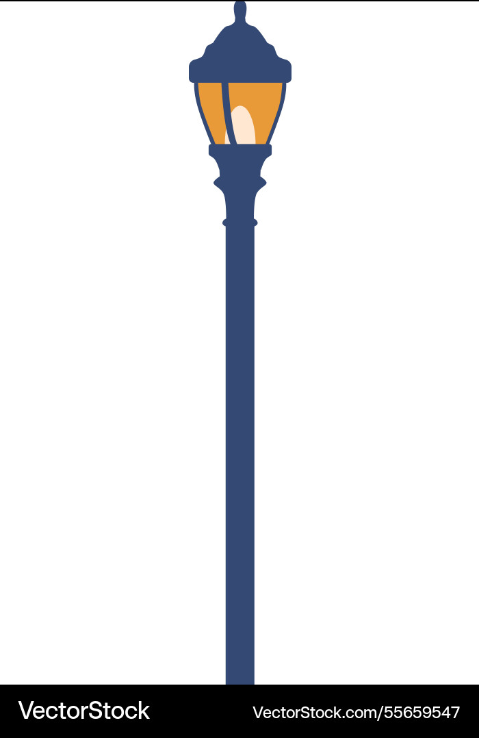 Street lamp post Royalty Free Vector Image - VectorStock