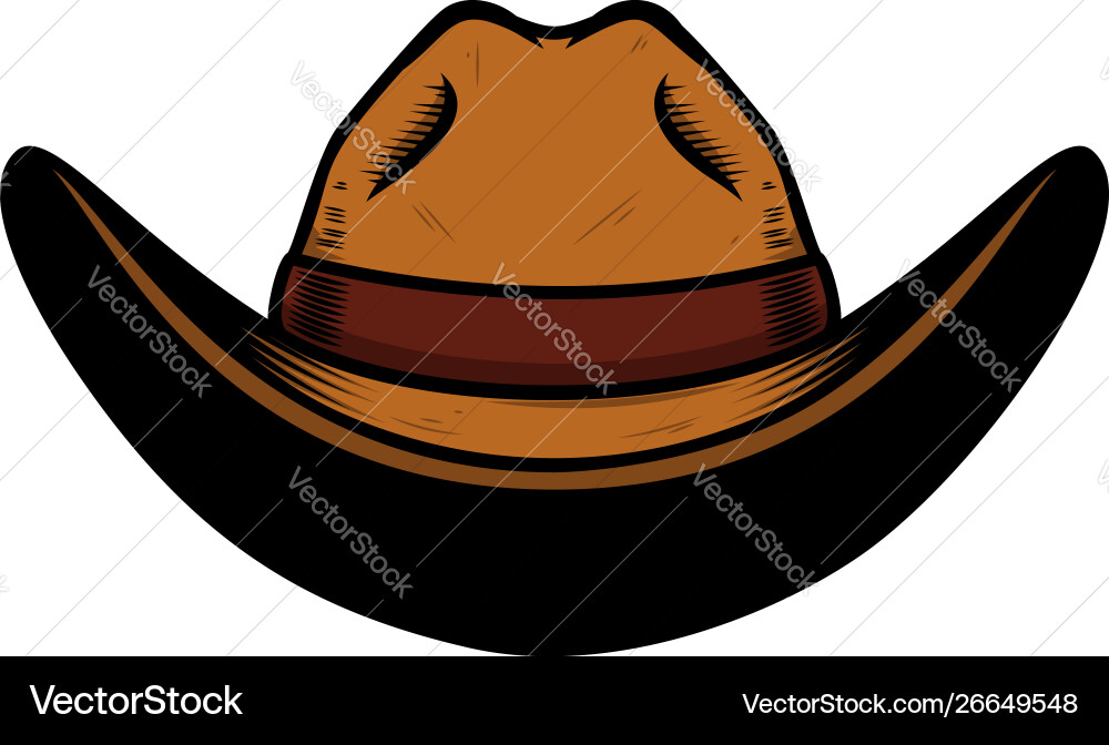 Cowboy hat isolated on white background design Vector Image