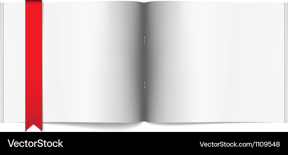 Magazine blank page template for design layout Vector Image