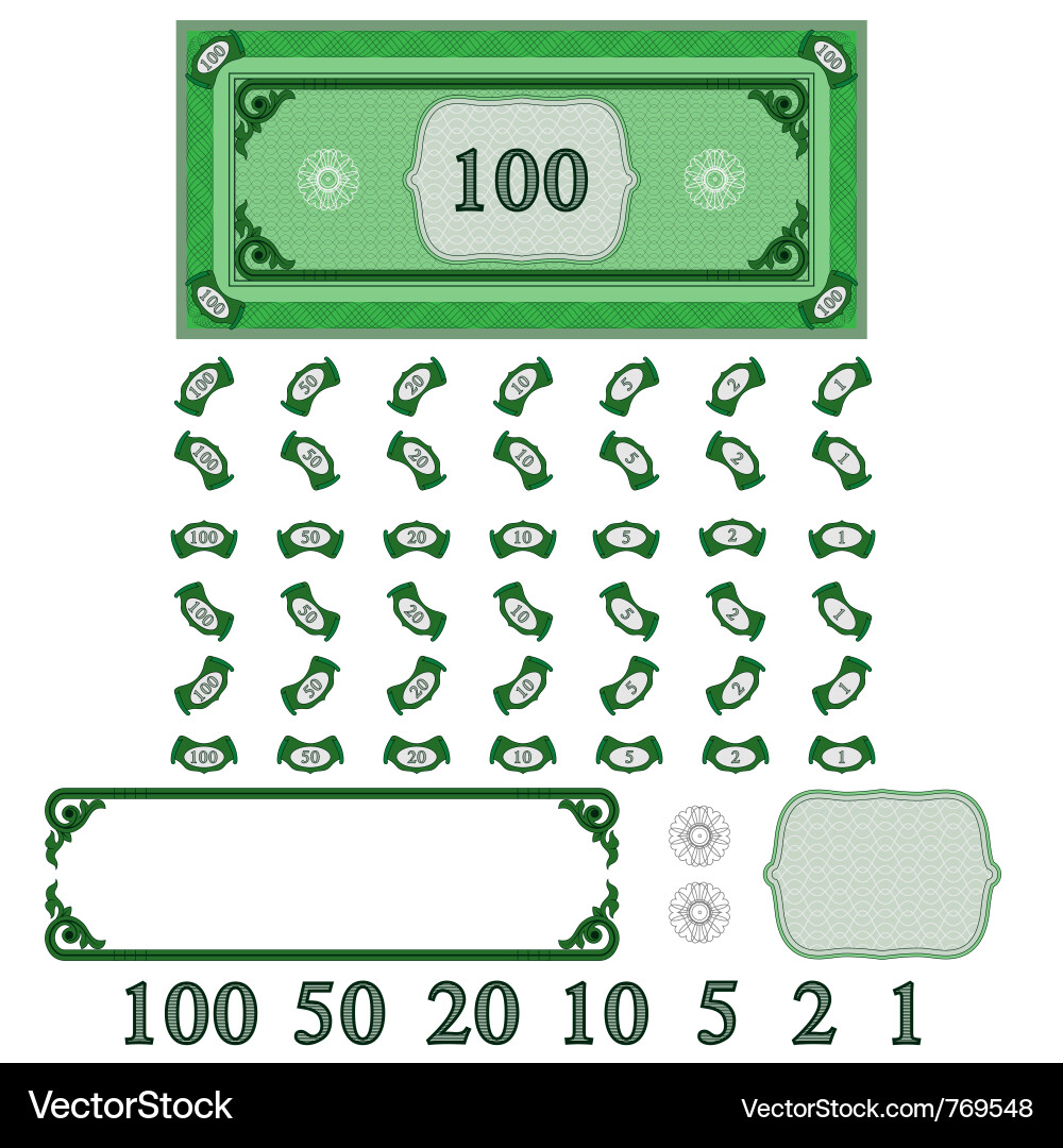 Play money Royalty Free Vector Image - VectorStock