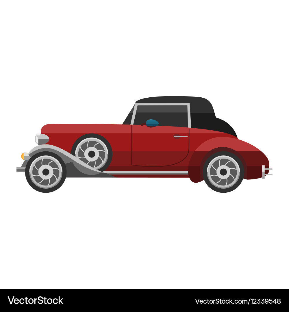 Retro car vehicle Royalty Free Vector Image - VectorStock