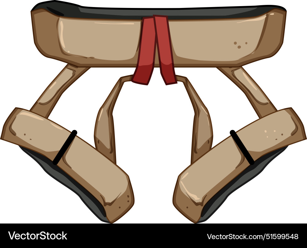 Safety climbing harnesses cartoon Royalty Free Vector Image