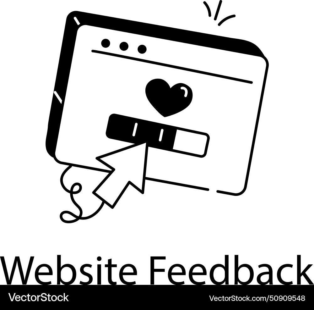 Website feedback Royalty Free Vector Image - VectorStock